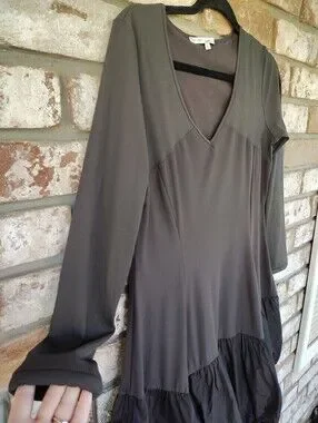 Sun Light | Dresses | Sun Light Womens Brown Scuba Knit Bubble Hem ...